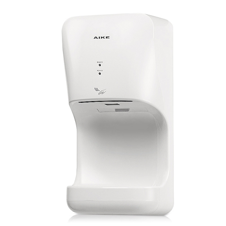 ABS Air Hand Dryer AK2632 - Buy Automatic Wall Mounted Hand Air Dryers ...